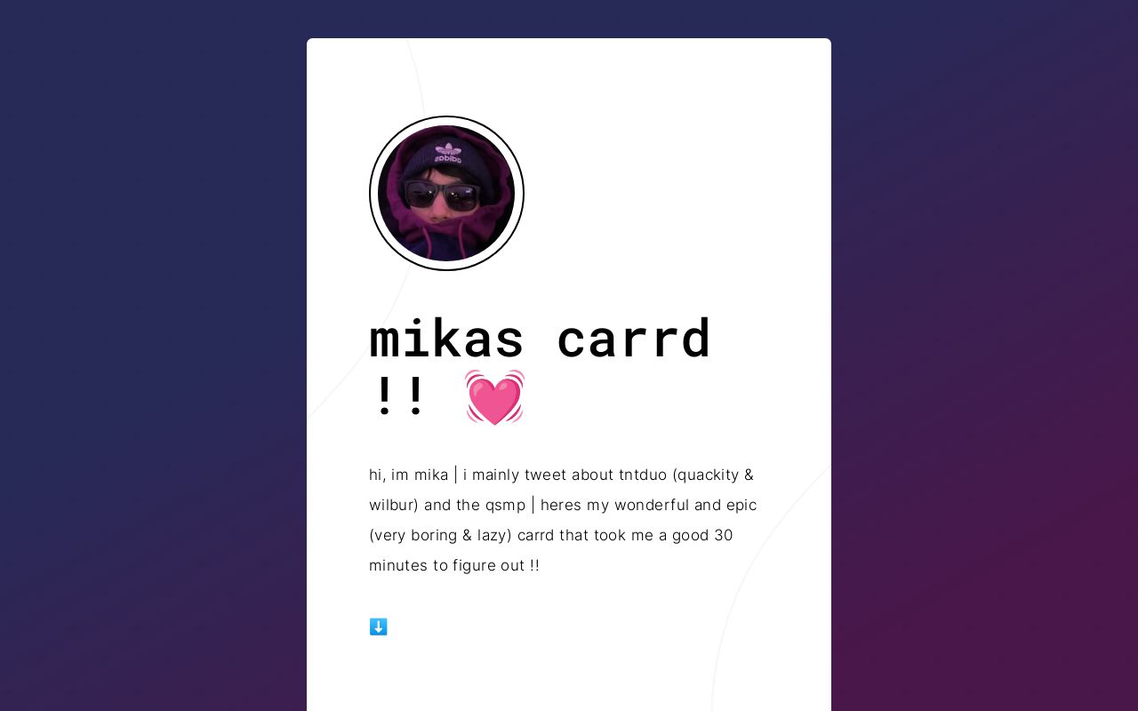 mika / myas carrd